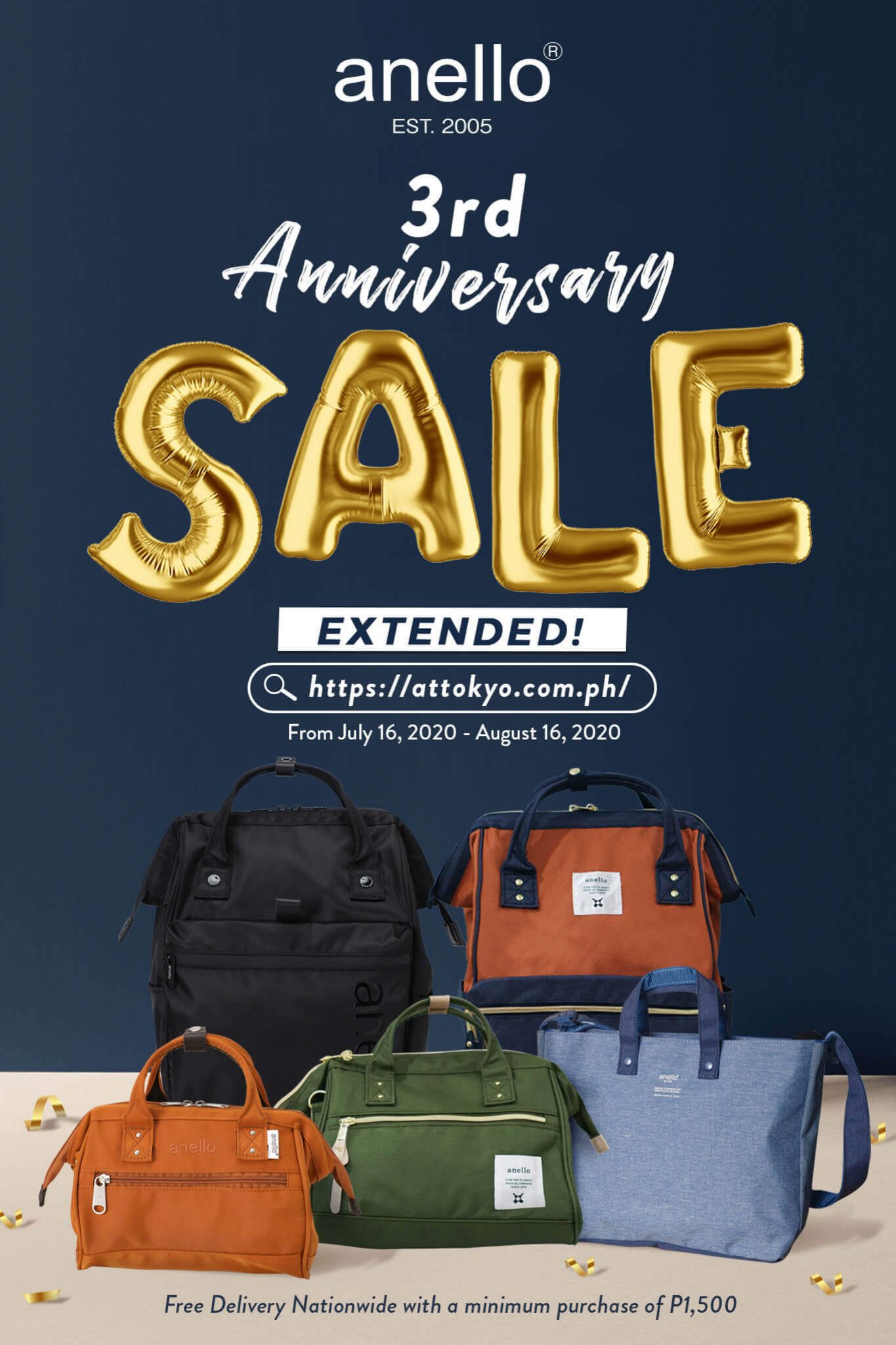 EXTENDED: 3rd Anniversary Sale @ Anello Philippines | Deals Pinoy