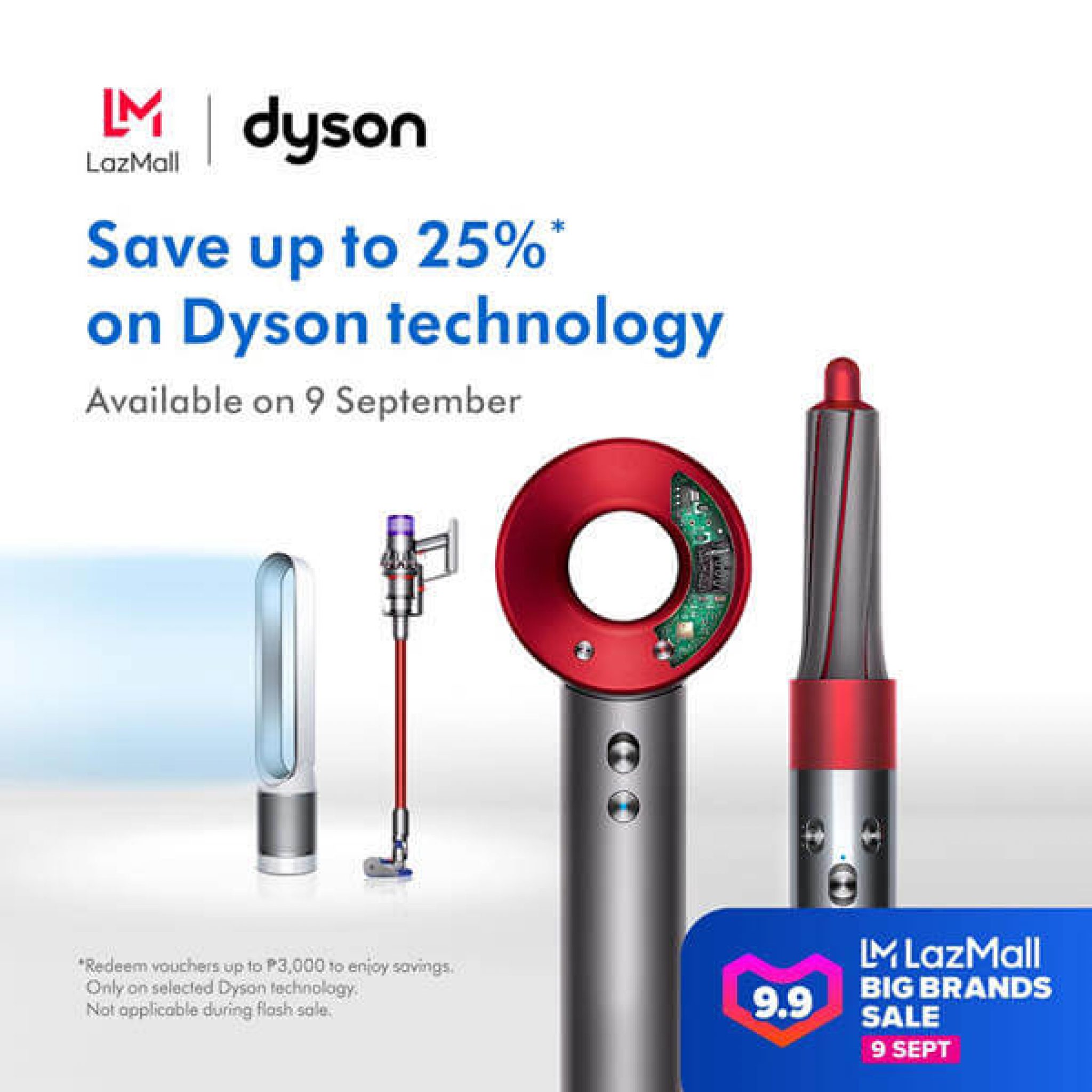 Dyson - 9.9 Lazada Big Brands Sale - Save Up to 25% on Dyson Products ...