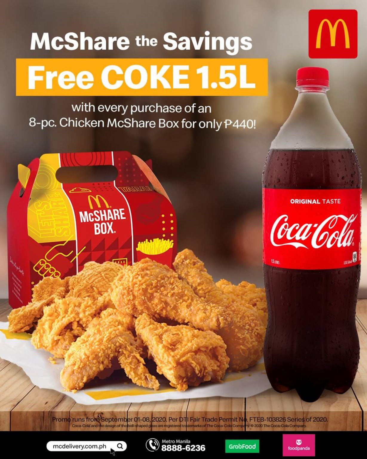 McDonald's - Get a FREE 1.5L Coke with an 8-pc. McShare Box for ₱440 ...