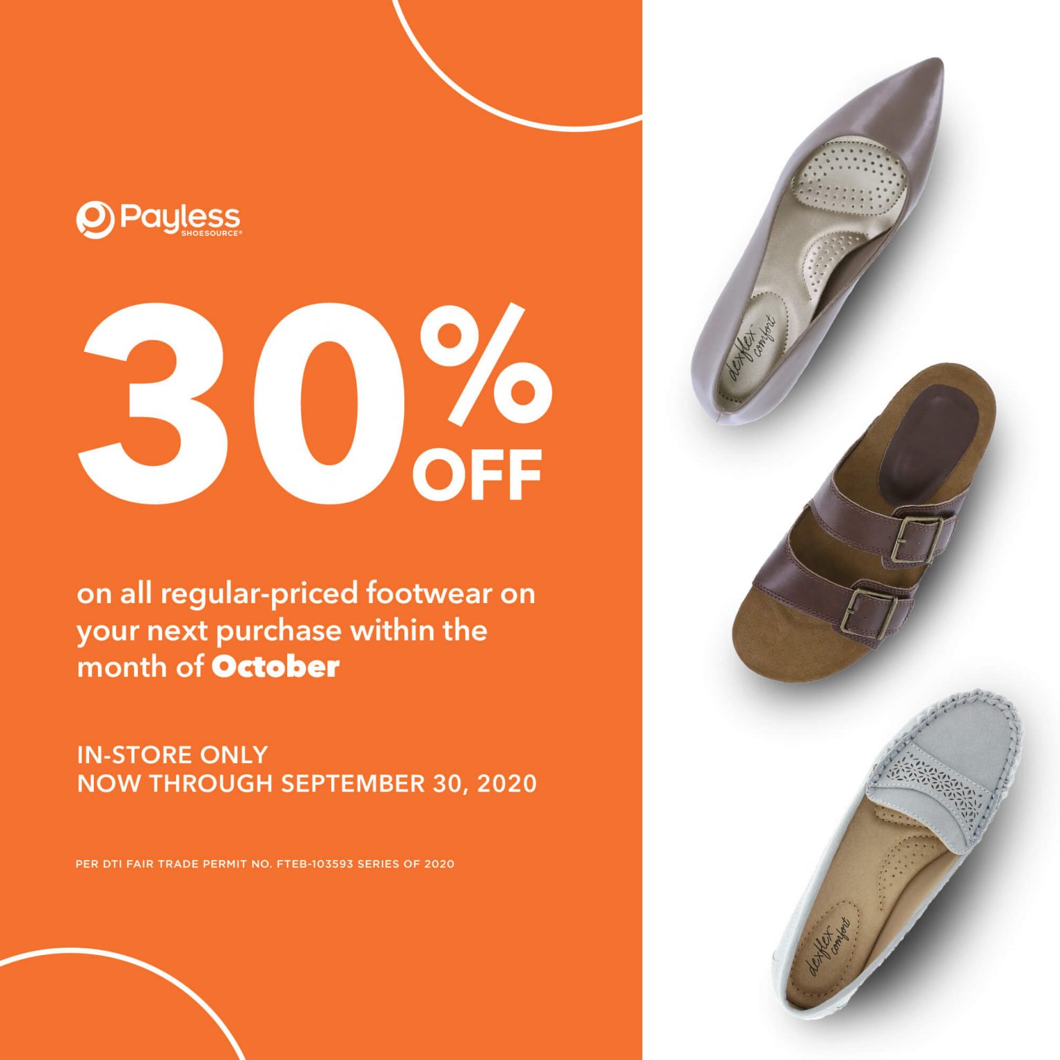 Payless - One Single-Receipt Transaction in September, Get 30% Off on ...