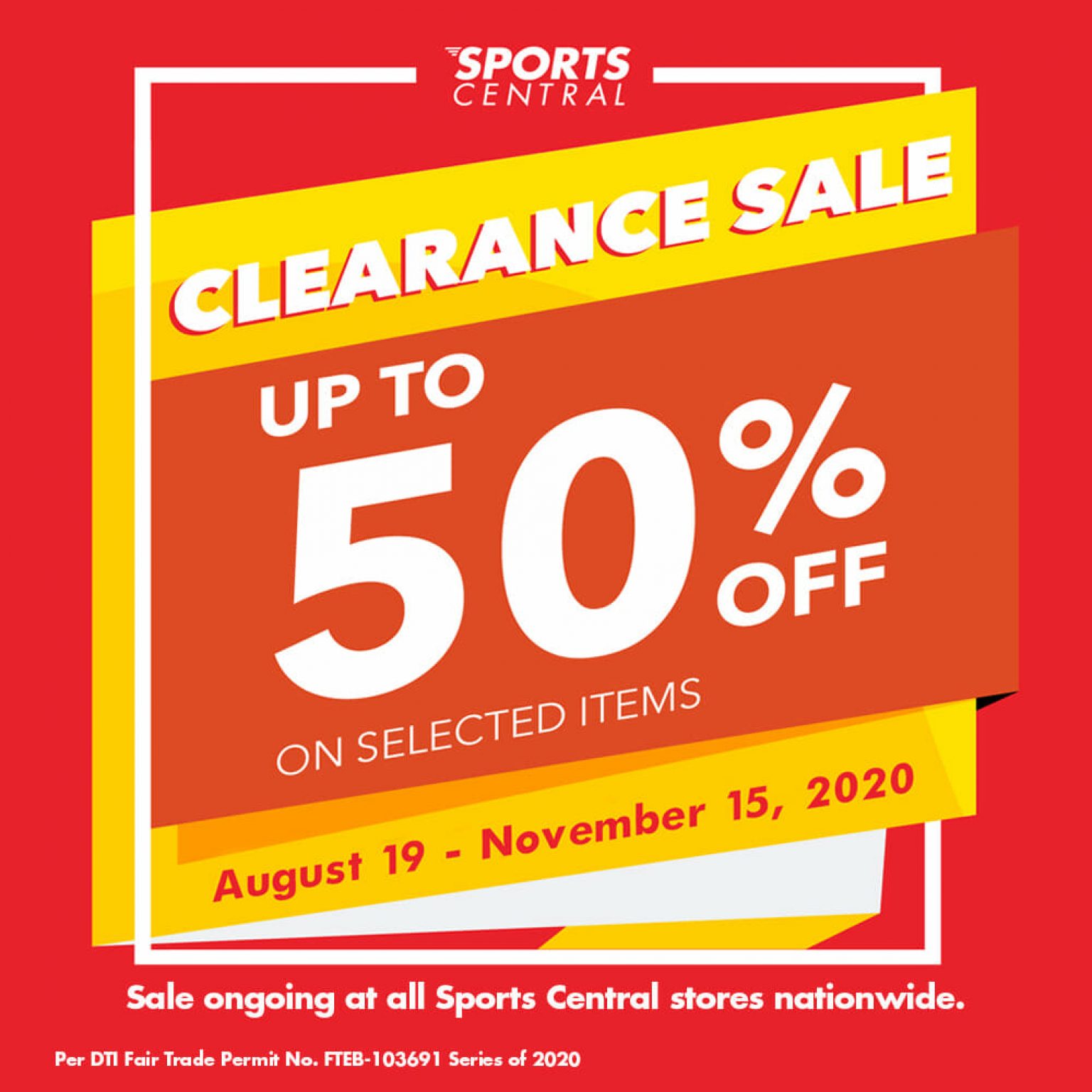 Sports Central - Clearance Sale: Up to 50% Off on Selected Items ...