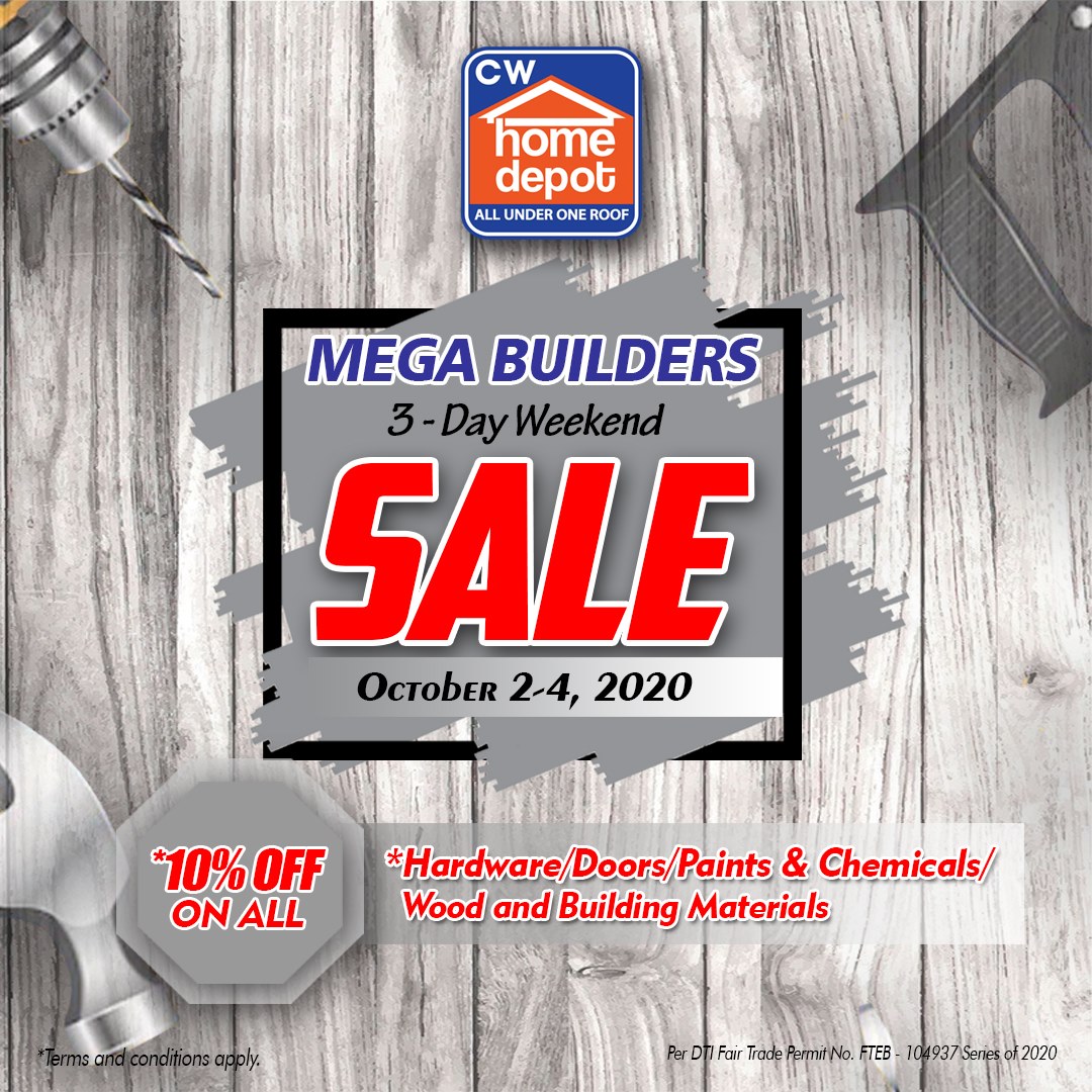 Cw Home Depot - Mega Builders Weekend Sale: Get 10% Discount on ...