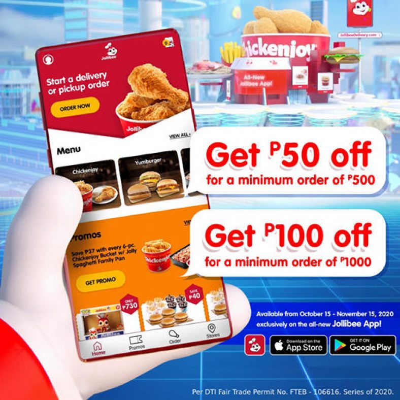Jollibee - Get Up to ₱100 Off When You Order via the Jollibee App ...