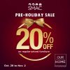 Our Home - Pre-Holiday Sale: Get 20% Off on Regular-Priced Furniture ...