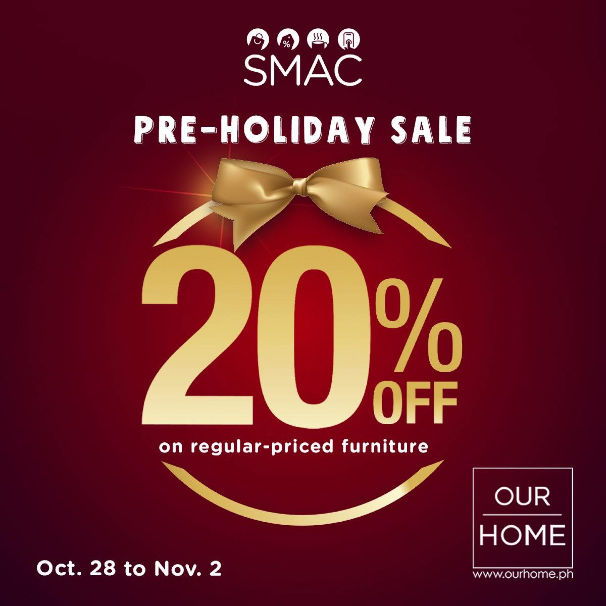 Our Home - Pre-Holiday Sale: Get 20% Off on Regular-Priced Furniture ...