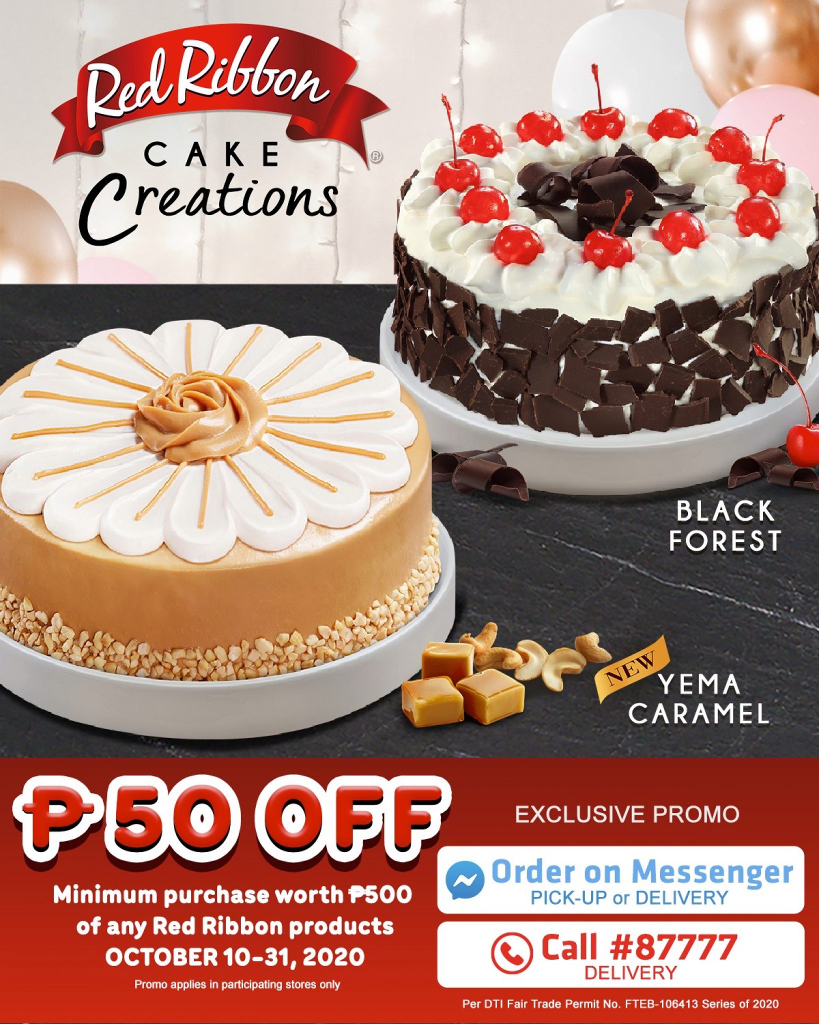 Red Ribbon - Get ₱50 Off When You Purchase Red Ribbon Products | Deals ...