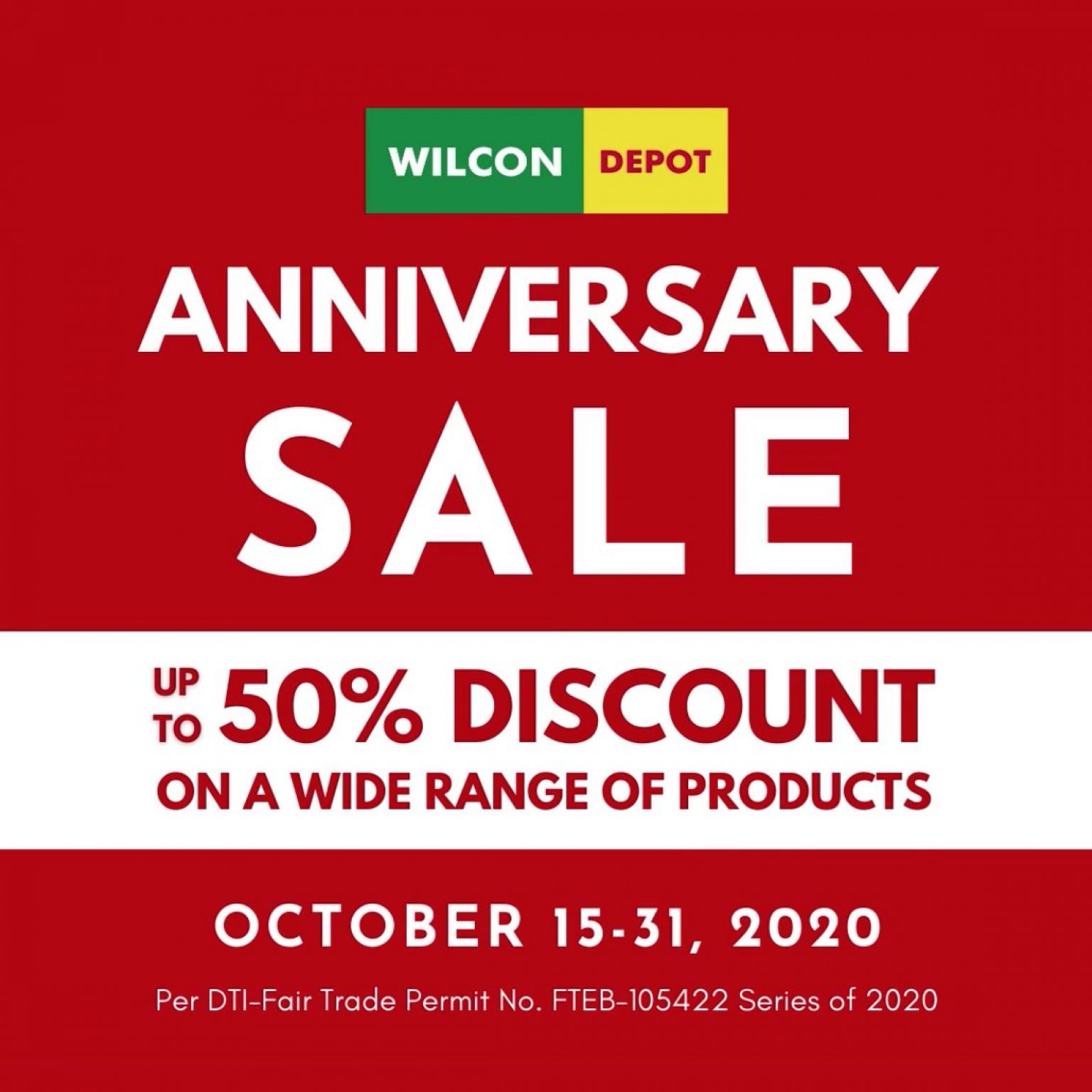 Wilcon Depot - Anniversary Sale: Up to 50% Discount | Deals Pinoy
