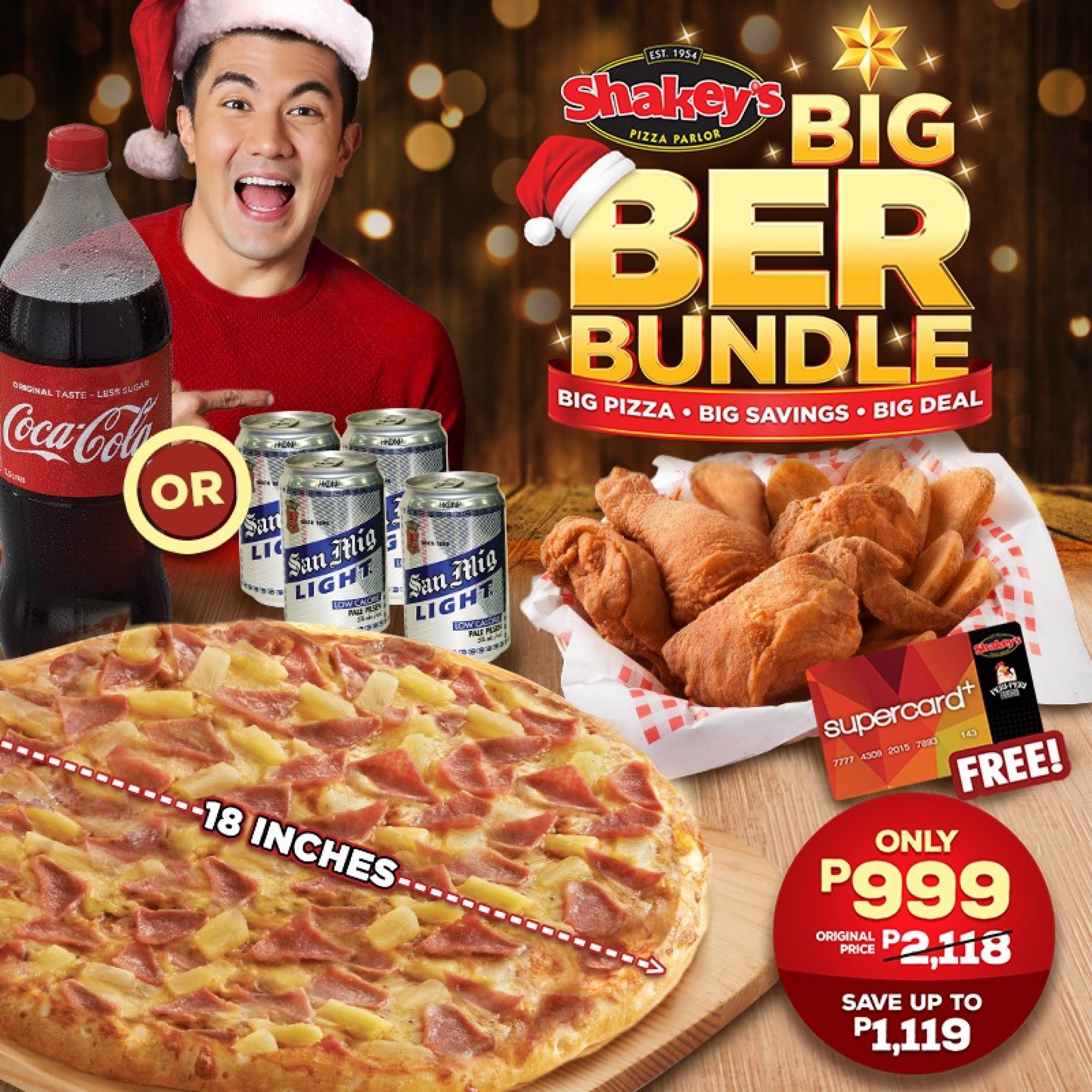 Shakey's - Big Ber Bundle for ₱999 (Was ₱2,118) | Deals Pinoy