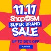 Shop SM - 11.11 Deal: Get Up to 50% Off | Deals Pinoy