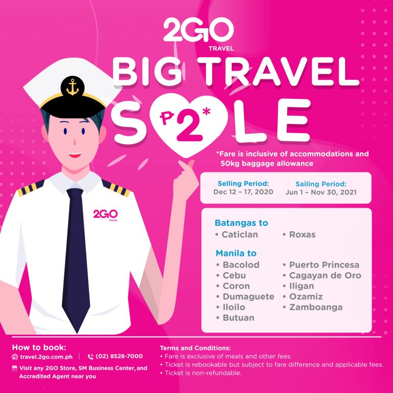 2GO Travel - Big Travel Sale: As Low As ₱2 One-Way Fare | Deals Pinoy