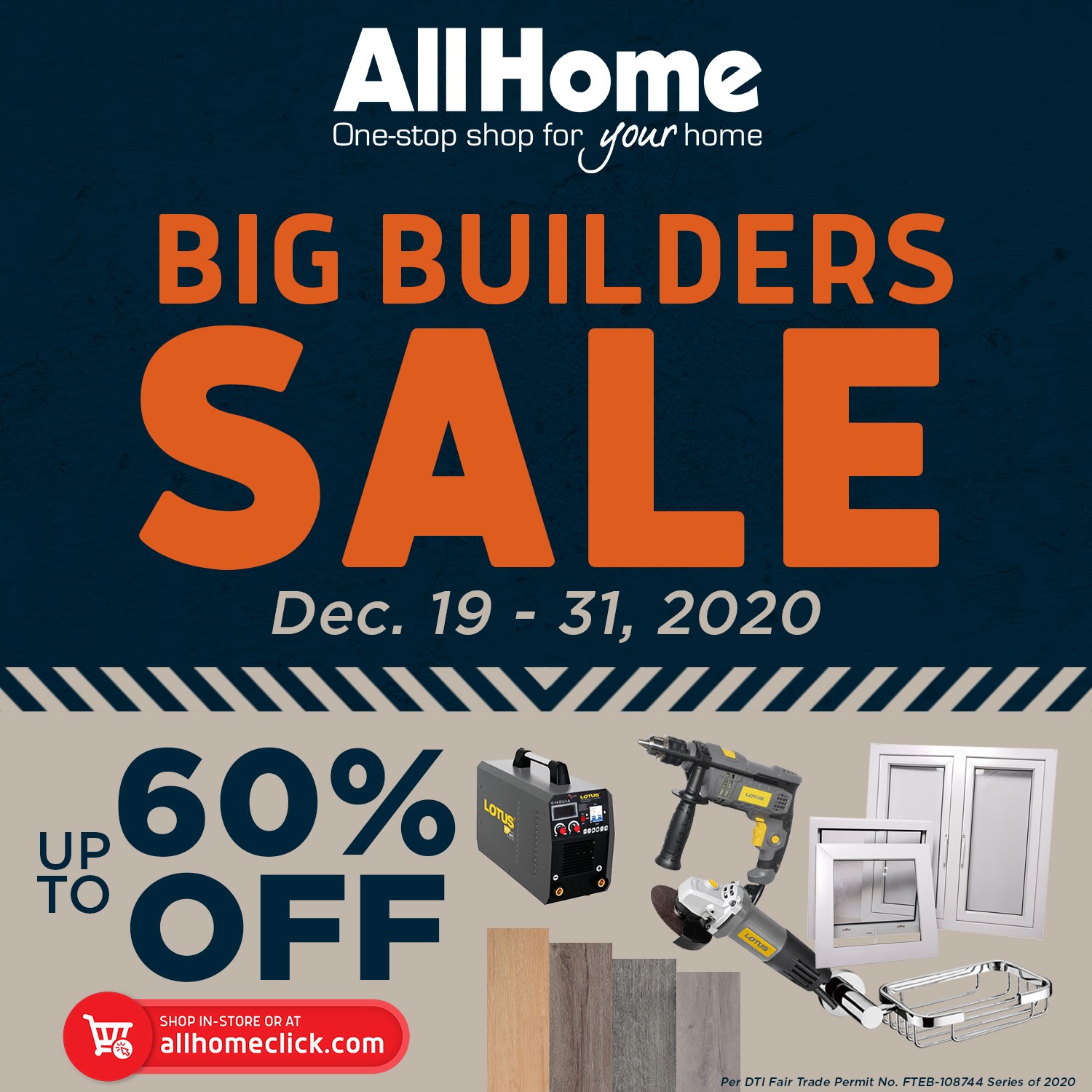 AllHome - Big Builders Sale: Get Up to 60% Off | Deals Pinoy