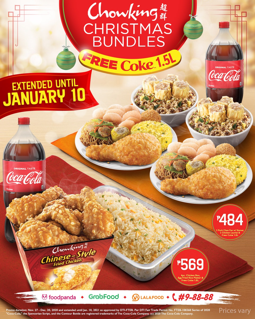 Chowking - Christmas Bundles Extended Until January 10 | Deals Pinoy