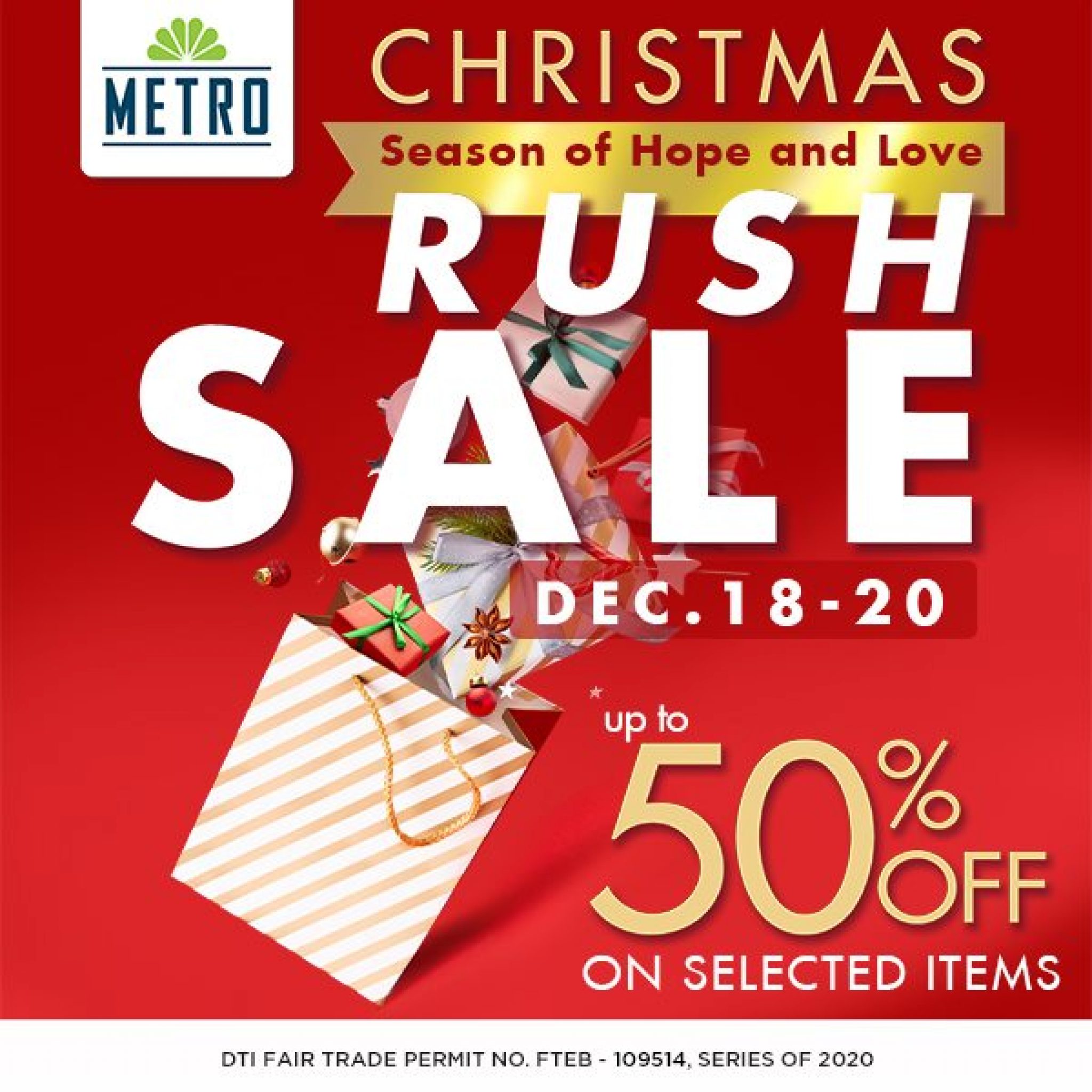 The Metro Stores - Rush Sale: Up to 50% Off | Deals Pinoy