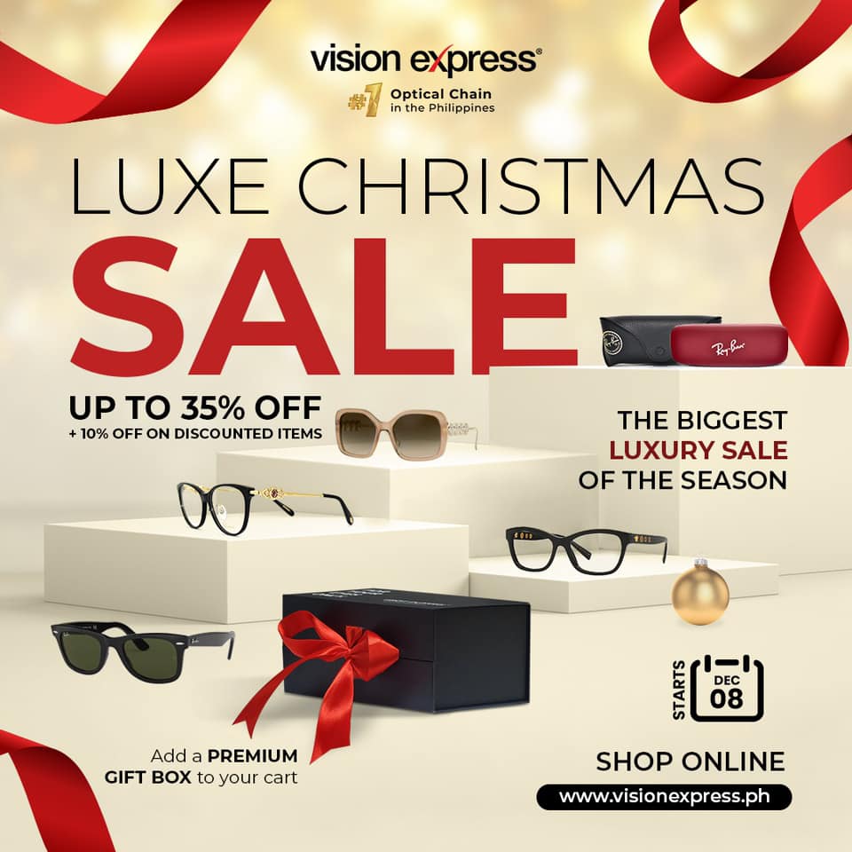 Vision Express - Luxe Christmas Sale: Up to 35% Off + 10% Off on ...