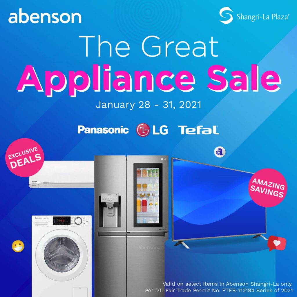 Abenson - The Great Appliance Sale at Shangri-La Plaza | Deals Pinoy