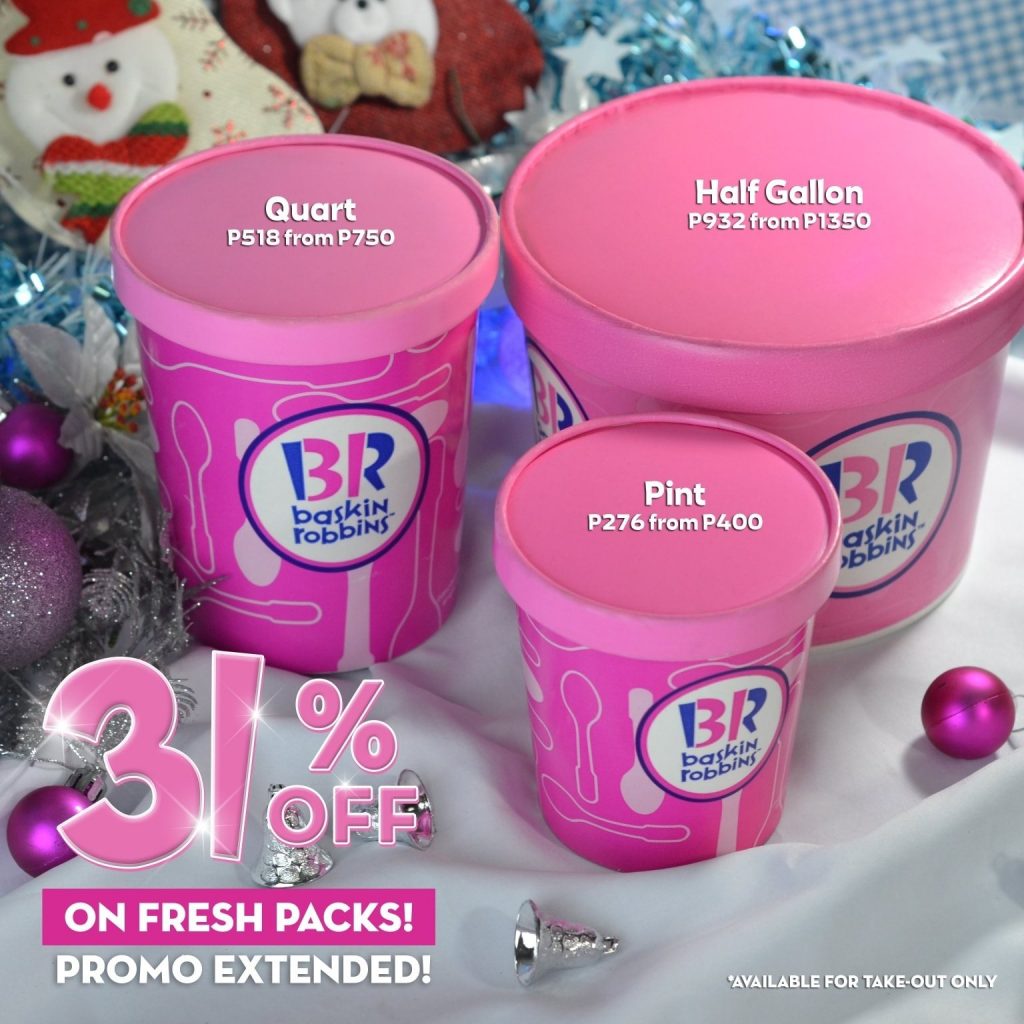 Baskin-Robbins - Promo Extended: Get 31% Off Fresh Packs | Deals Pinoy