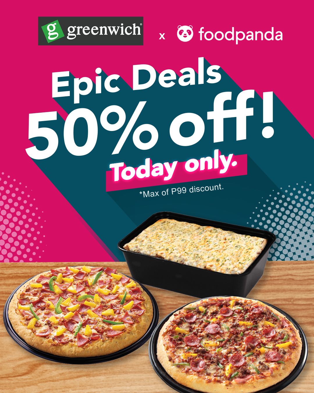 Greenwich Pizza - Epic Deals: Get 50% Off on Orders via Foodpanda ...
