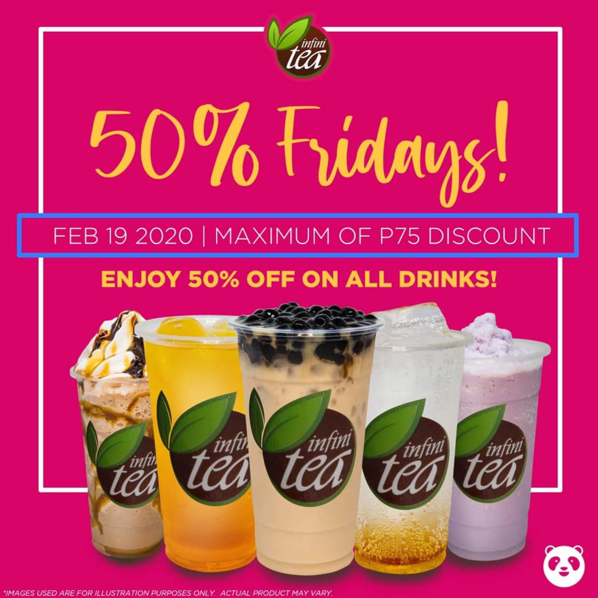 Infinitea - Get 50% Off on All Drinks via Foodpanda | Deals Pinoy