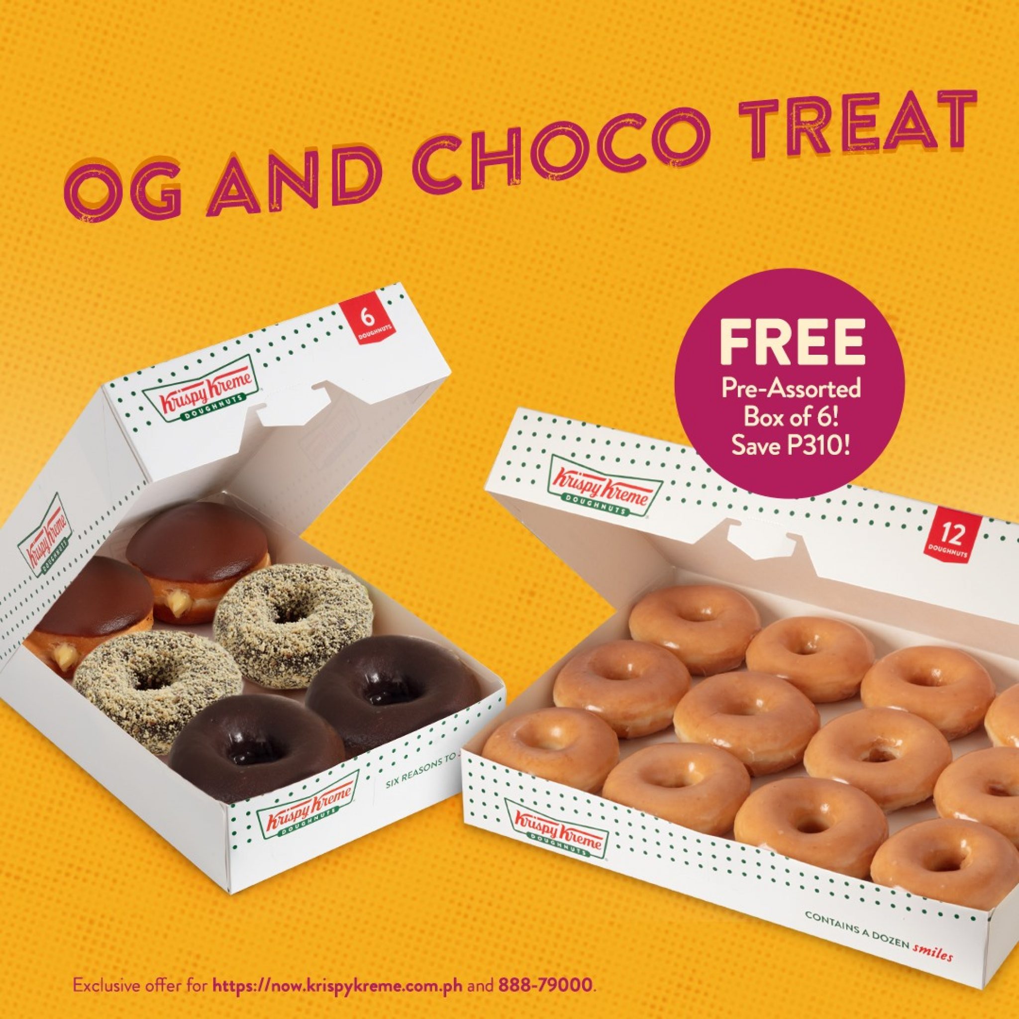 Krispy Kreme - FREE Pre-Assorted Box of 6 per Order of Dozen or Double ...