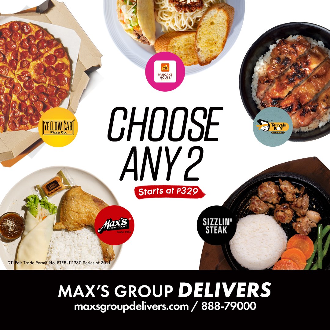 Max's Group - Choose Any 2 Promo Starting at ₱329 | Deals Pinoy