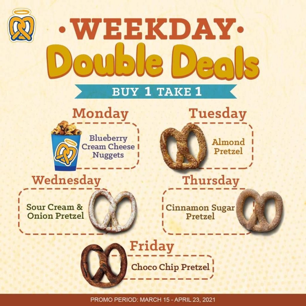 Auntie Anne's - Weekday Double Deals: Buy 1 Take 1 Promo | Deals Pinoy