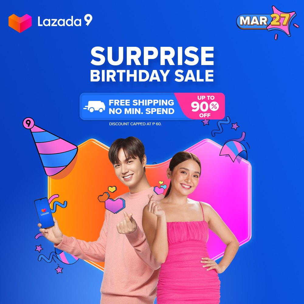 Lazada - Surprise Birthday Sale: Get Up to 90% Off + FREE Shipping ...