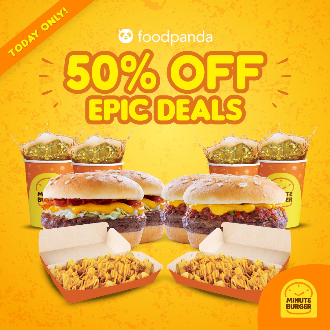 Minute Burger - Epic Deals: Get 50% Off Sulit Burgers | Deals Pinoy