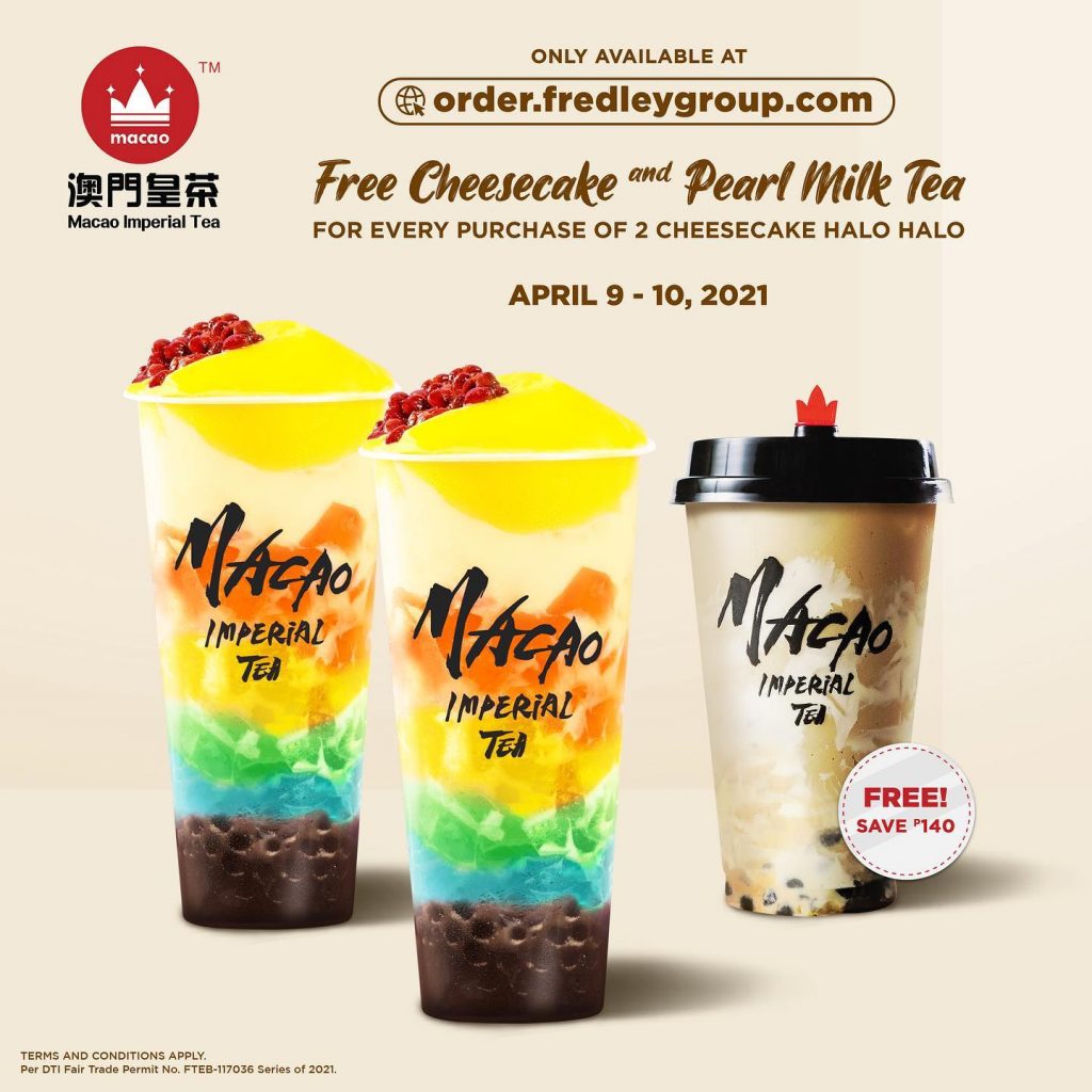 Macao Imperial Tea - Get FREE Cheesecake and Pearl Milk Tea Promo ...