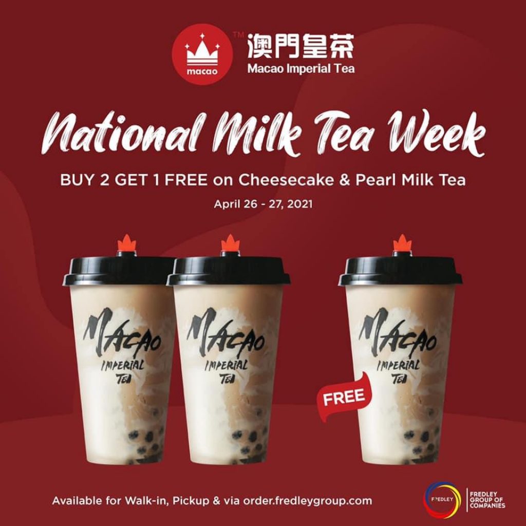 Macao Imperial Tea - National Milk Tea Week: Buy 2 Get 1 Cheesecake and ...