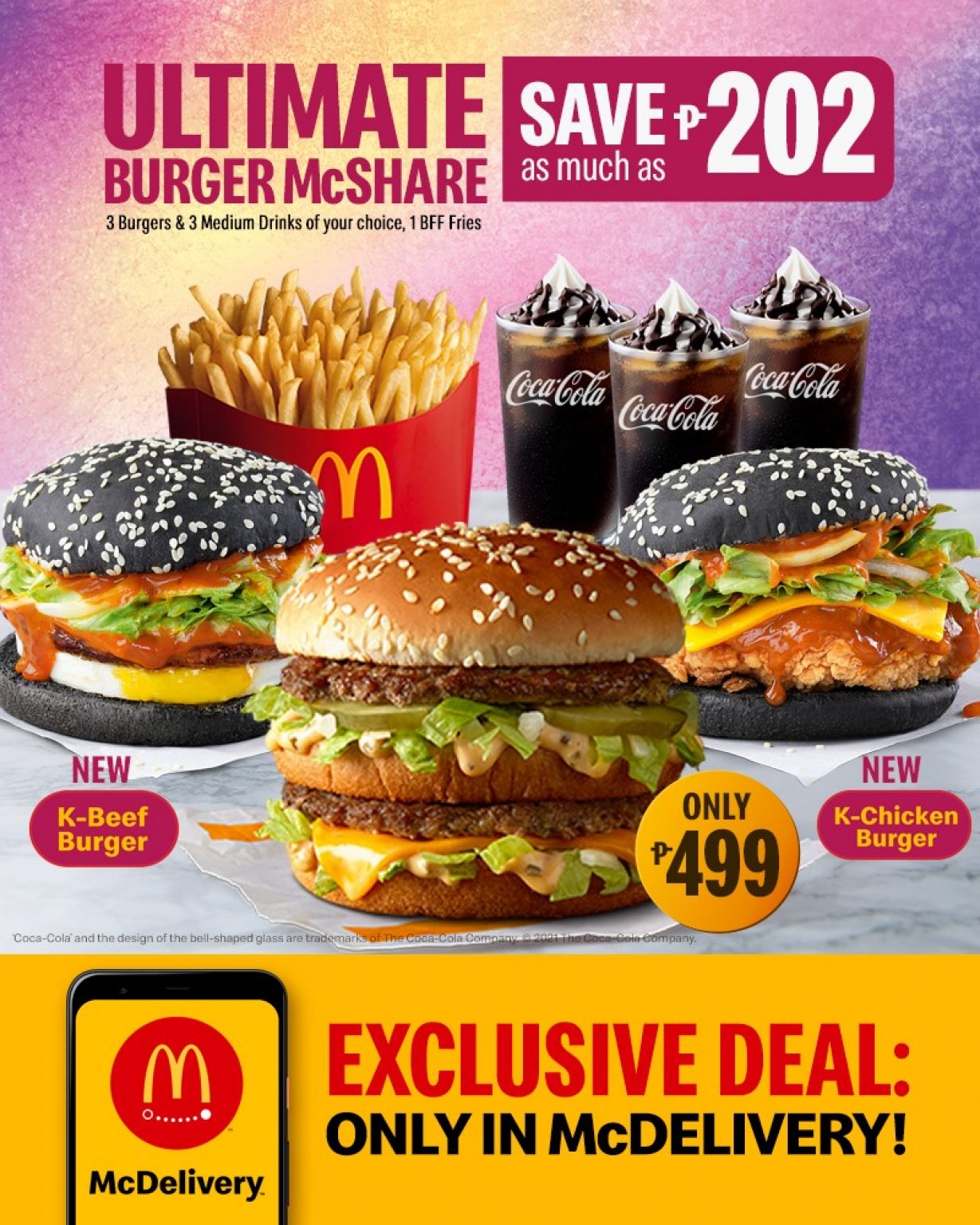 McDonald's - Ultimate Burger McShare K-Burger Deal for ₱499 | Deals Pinoy