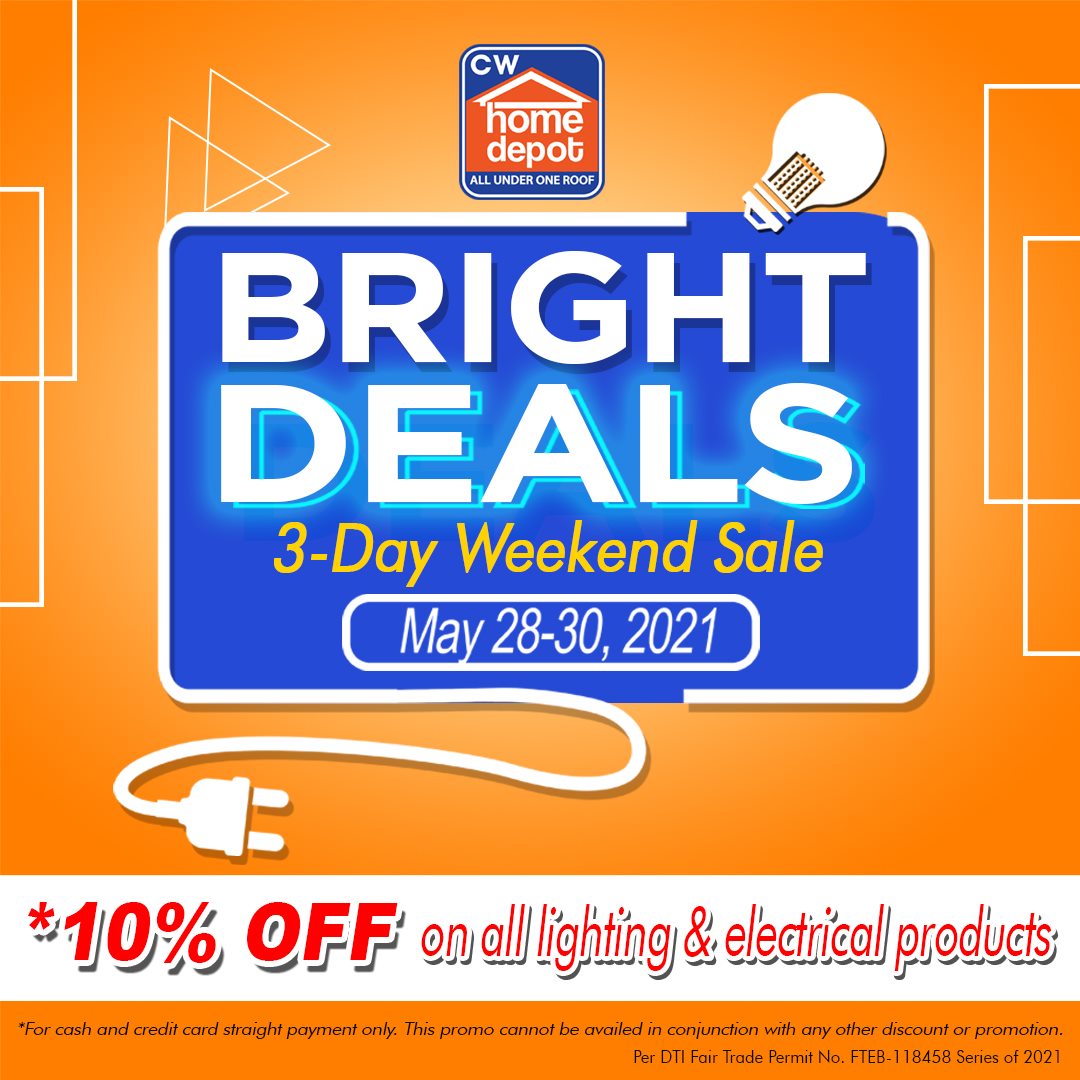 CW Home Depot - Bright Deals: Get 10% Off Lighting and Electrical ...