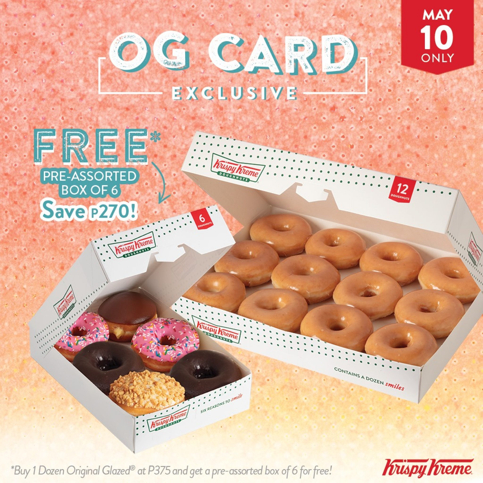 Krispy Kreme - OG Card Exclusive: Get FREE Pre-Assorted Box of 6 ...