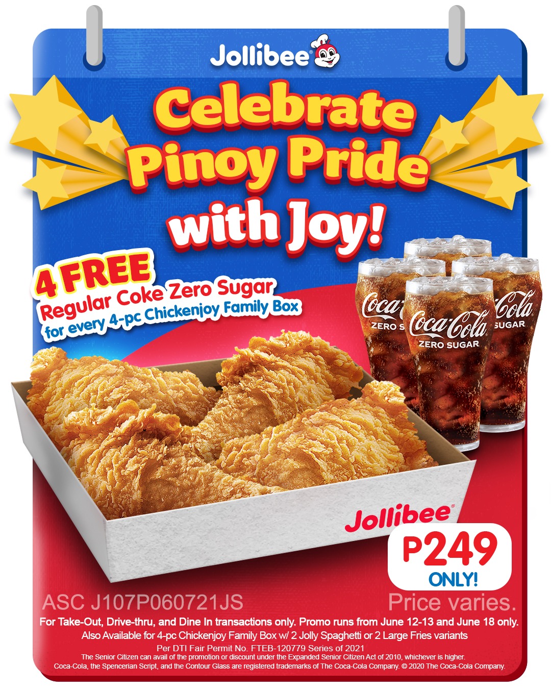 Jollibee - Independence Day Chickenjoy Promo for P249 | Deals Pinoy