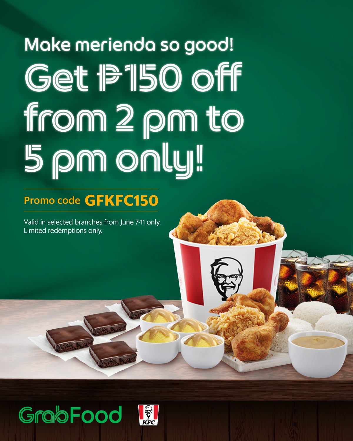 KFC - Get P150 Off via GrabFood | Deals Pinoy