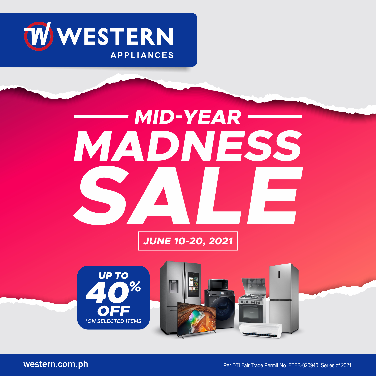 Western Appliances - Mid-Year Madness Sale: Get Up to 40% Off | Deals Pinoy