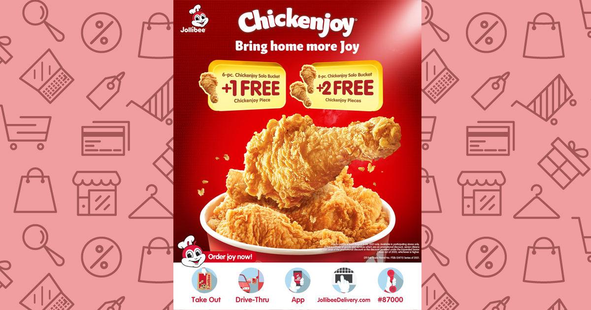 Jollibee - 6+1 and 8+2 Chickenjoy Promo | Deals Pinoy