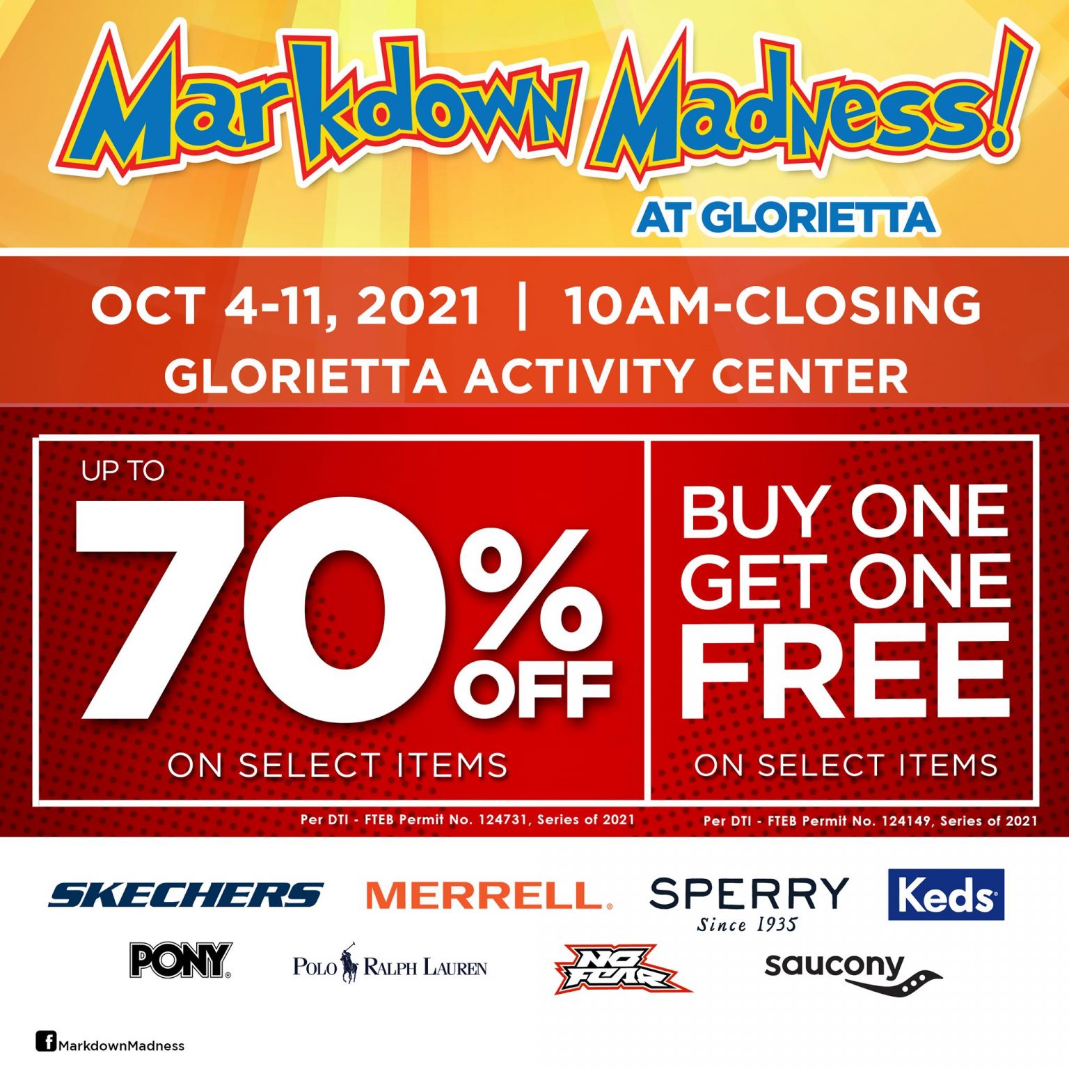 Markdown Madness at Glorietta - Get Up to 70% Off and Buy 1 Get 1 Promo | Deals Pinoy