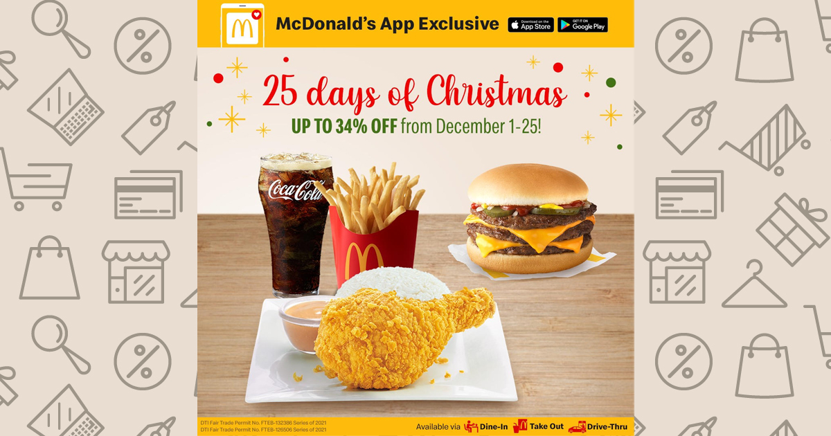 McDonald's - 25 Days of Christmas Promo: Get P99 Deals | Deals Pinoy