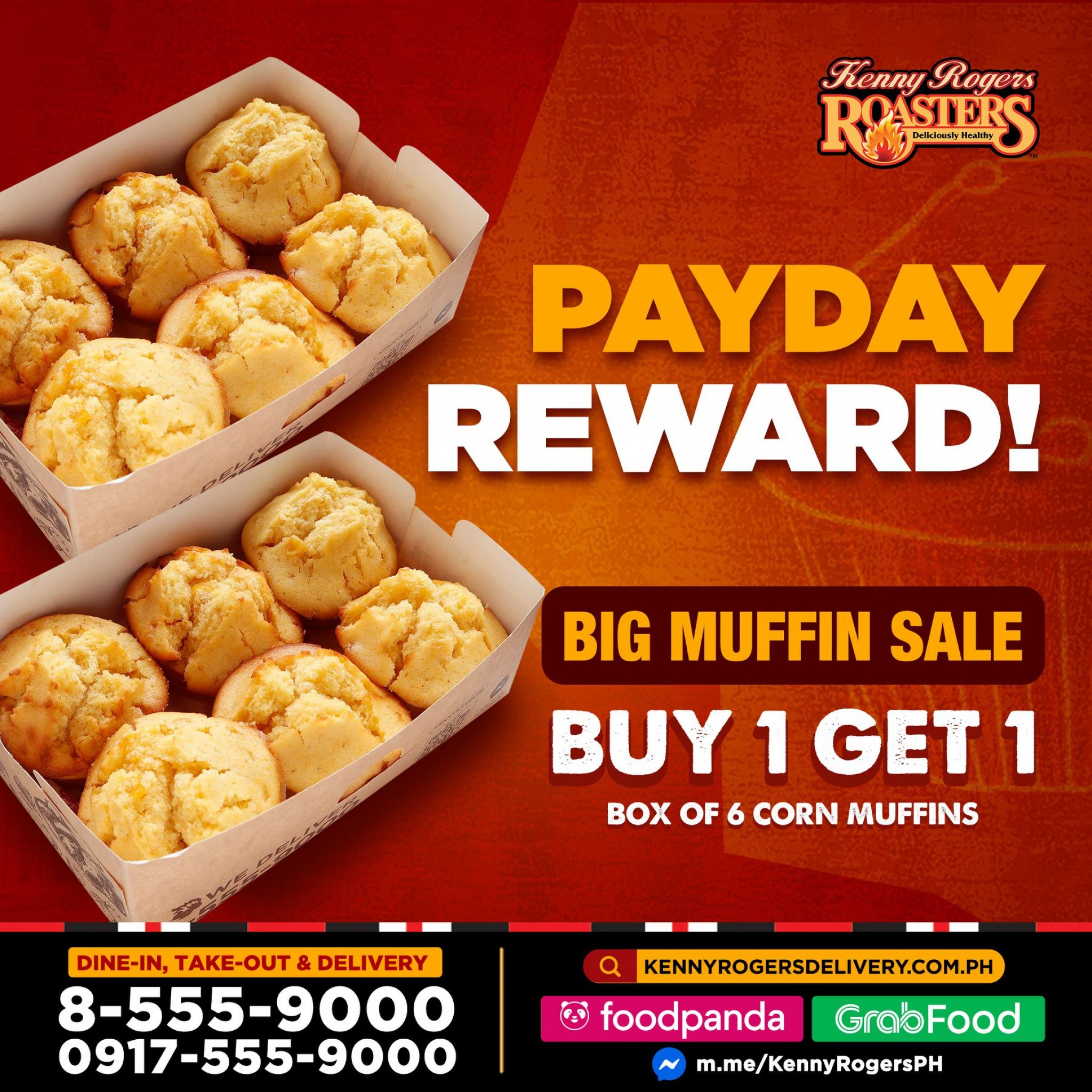 Kenny Rogers Roasters - Big Muffin Sale: Buy 1 Get 1 Promo | Deals Pinoy