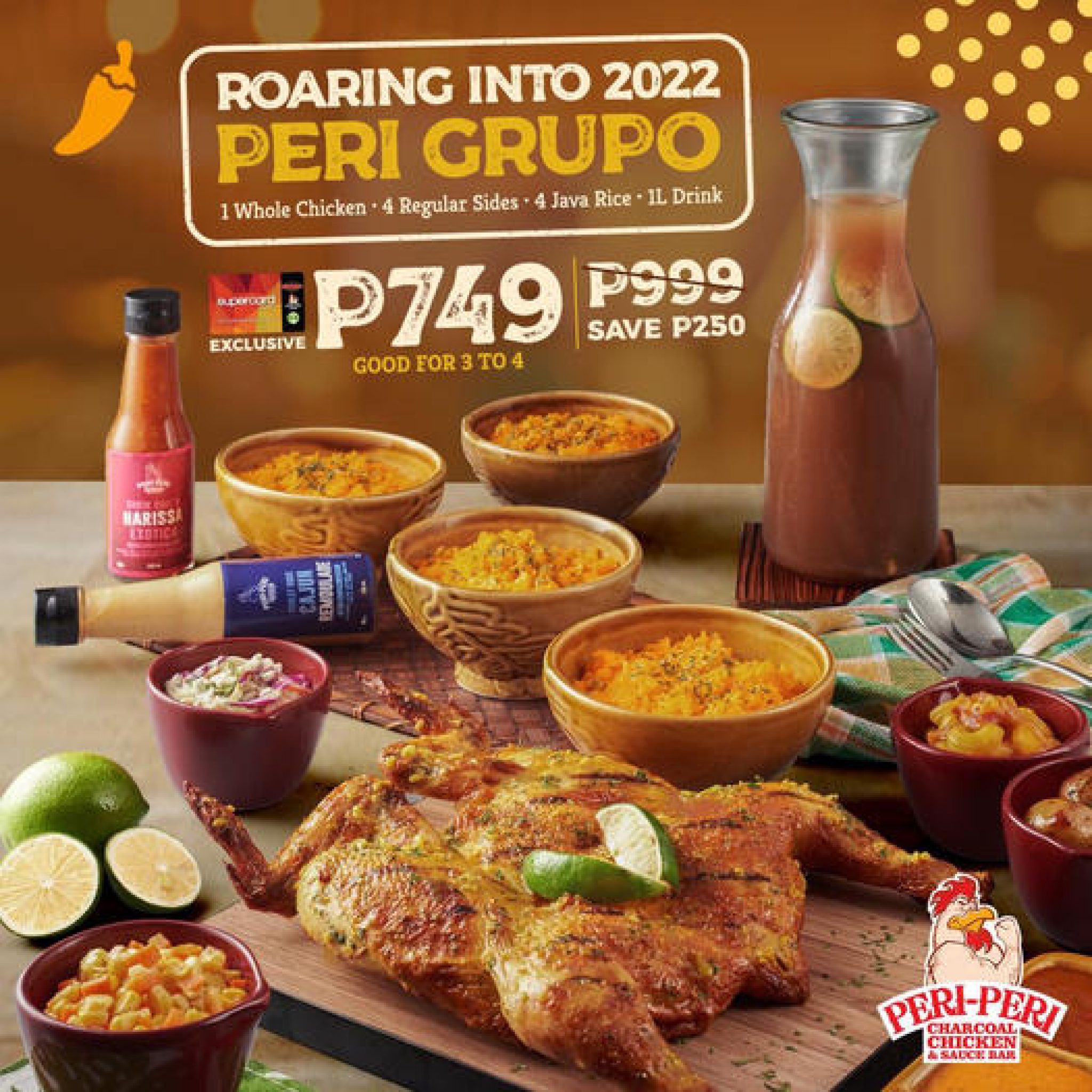 Peri-Peri Charcoal Chicken - Peri-Peri Chicken Grupo Promo for P749 ...