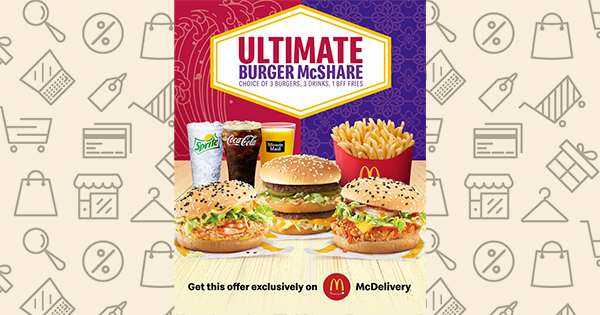 McDonald's - Ultimate Burger McShare Promo for P499 | Deals Pinoy