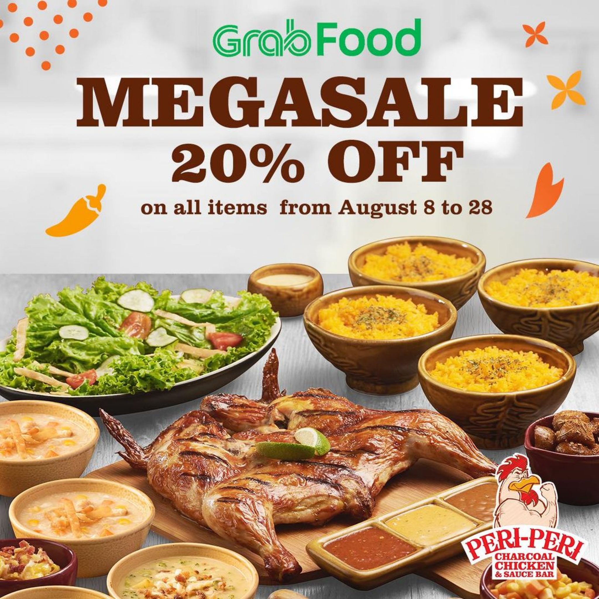Peri-Peri Charcoal Chicken - GrabFood Megasale | Deals Pinoy