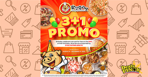 Samgyupsalamat - 3+1 Birthday Promo | Deals Pinoy