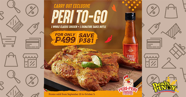Peri-Peri Charcoal Chicken - Peri To-Go Promo | Deals Pinoy