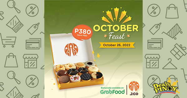 J.CO Donuts and Coffee - October Feast via GrabFood | Deals Pinoy