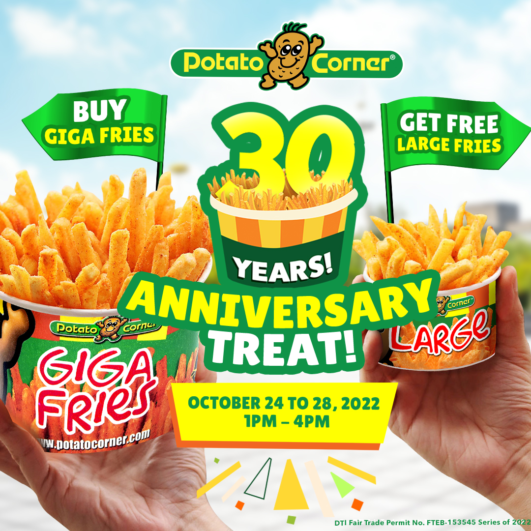 Potato Corner - 30th Anniversary Promo | Deals Pinoy