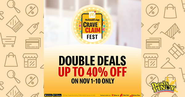 McDonald's - Crave and Claim Fest Double Deals | Deals Pinoy