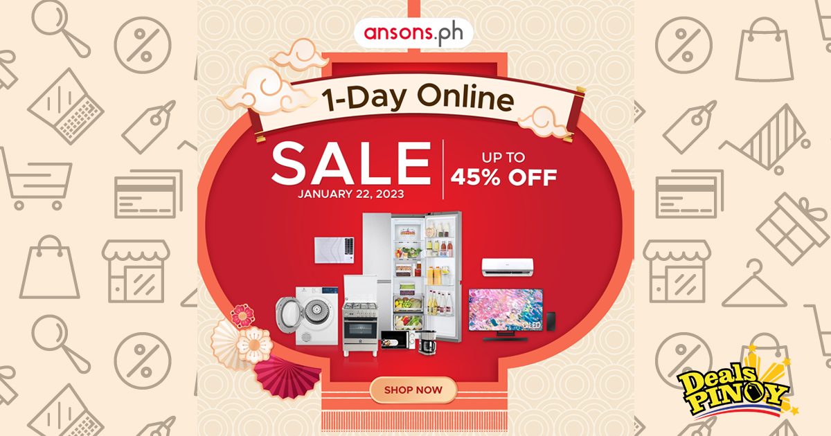 Anson's - 1-Day Online Sale | Deals Pinoy