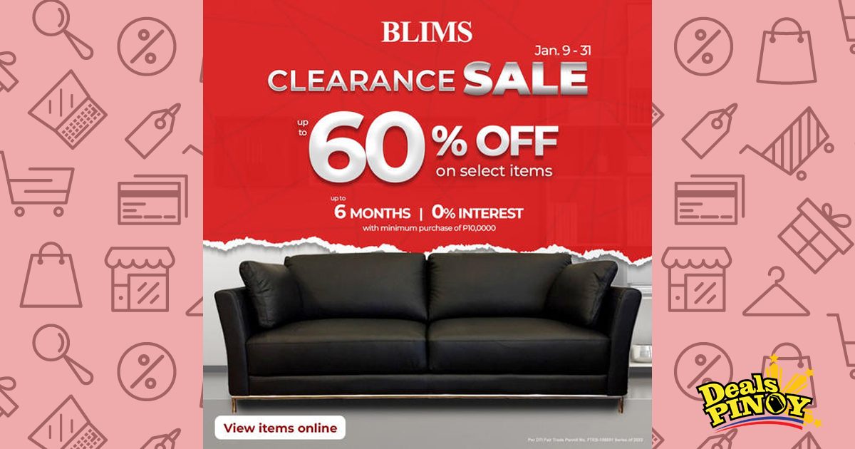 BLIMS - Clearance Sale | Deals Pinoy