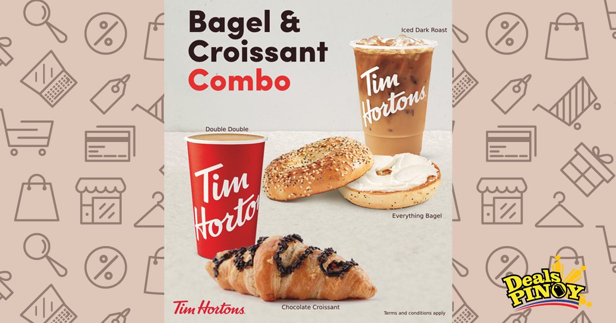 Tim Hortons - Bagel and Croissant Combo | Deals Pinoy